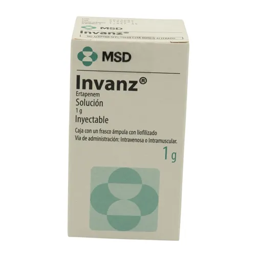 Invanz 1 G Solución Inyectable | Farmacias Medina